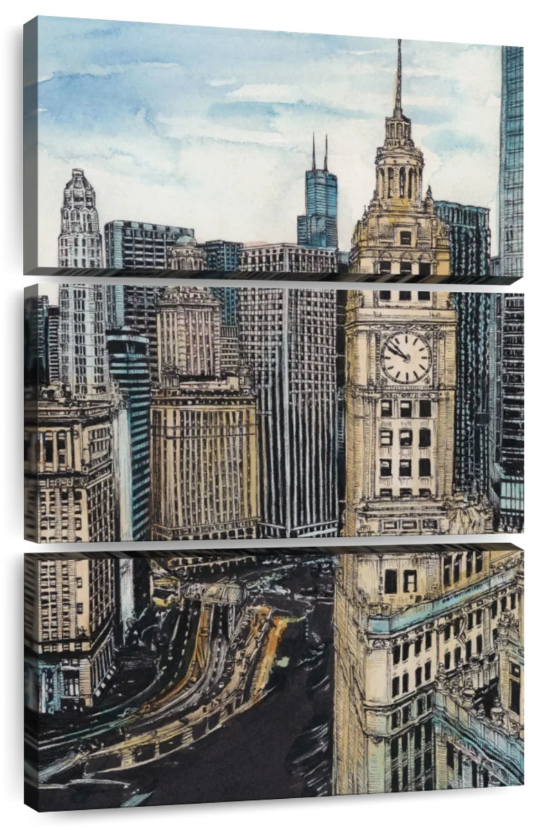 Ebern Designs Sireci US Cityscape - Chicago | Wayfair