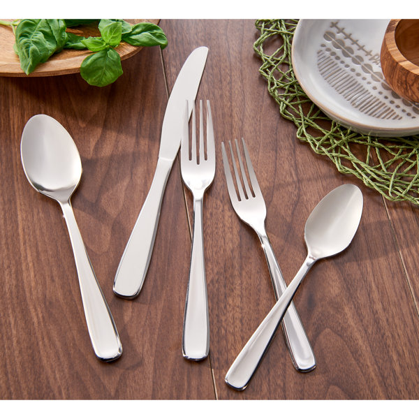 Hampton Forge Balance Mirror 20 Piece Flatware Set, Service for 4 ...