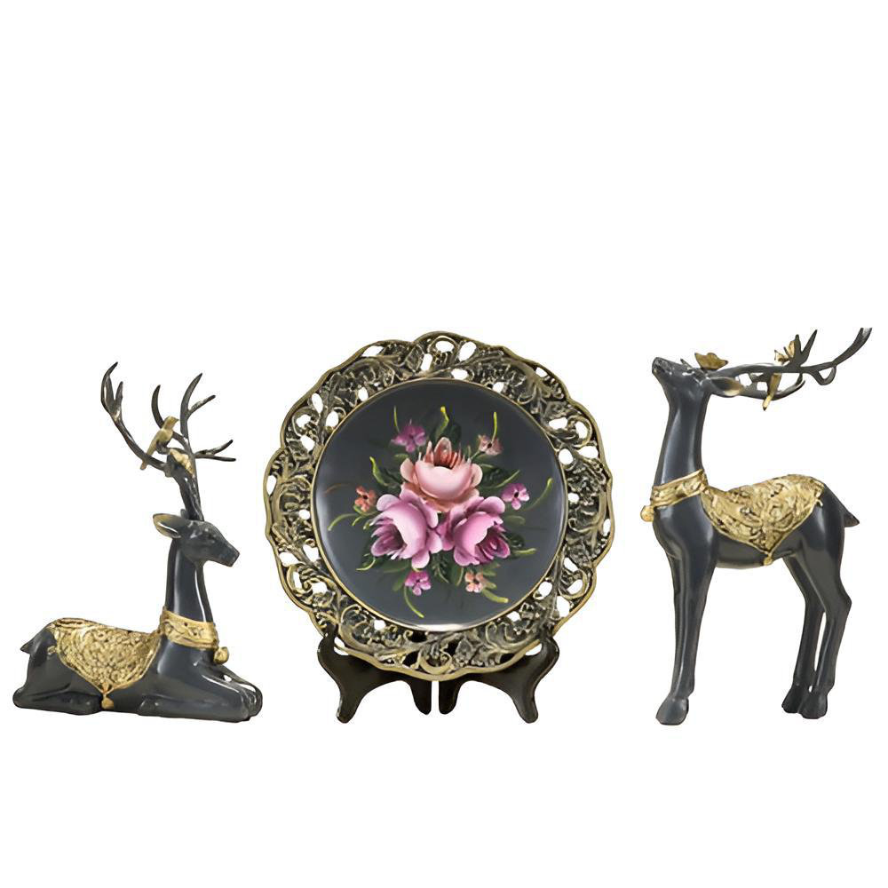 17 Stories Creative European Craft Gift: American Home Decor Deer ...
