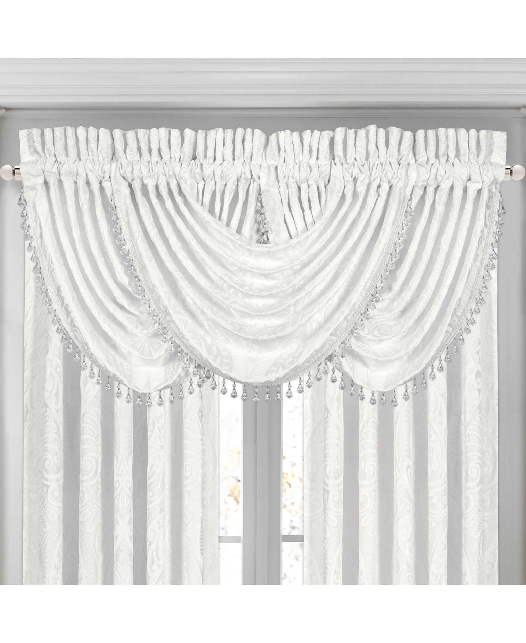 Five Queens Court Britney Window Waterfall Valance | Wayfair