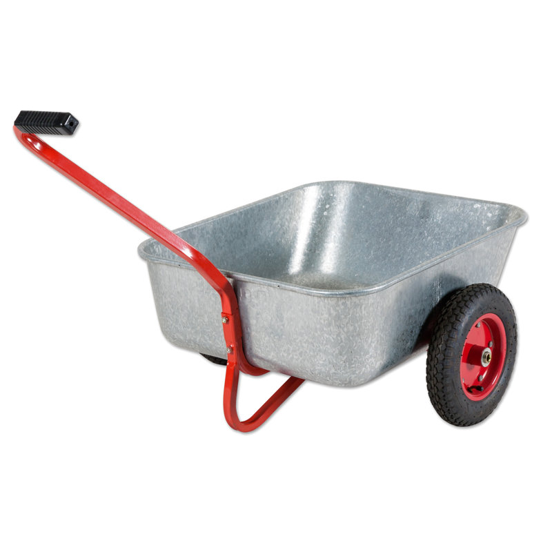 Daytek Galvanized Steel Homehandy Wheelbarrow | Wayfair