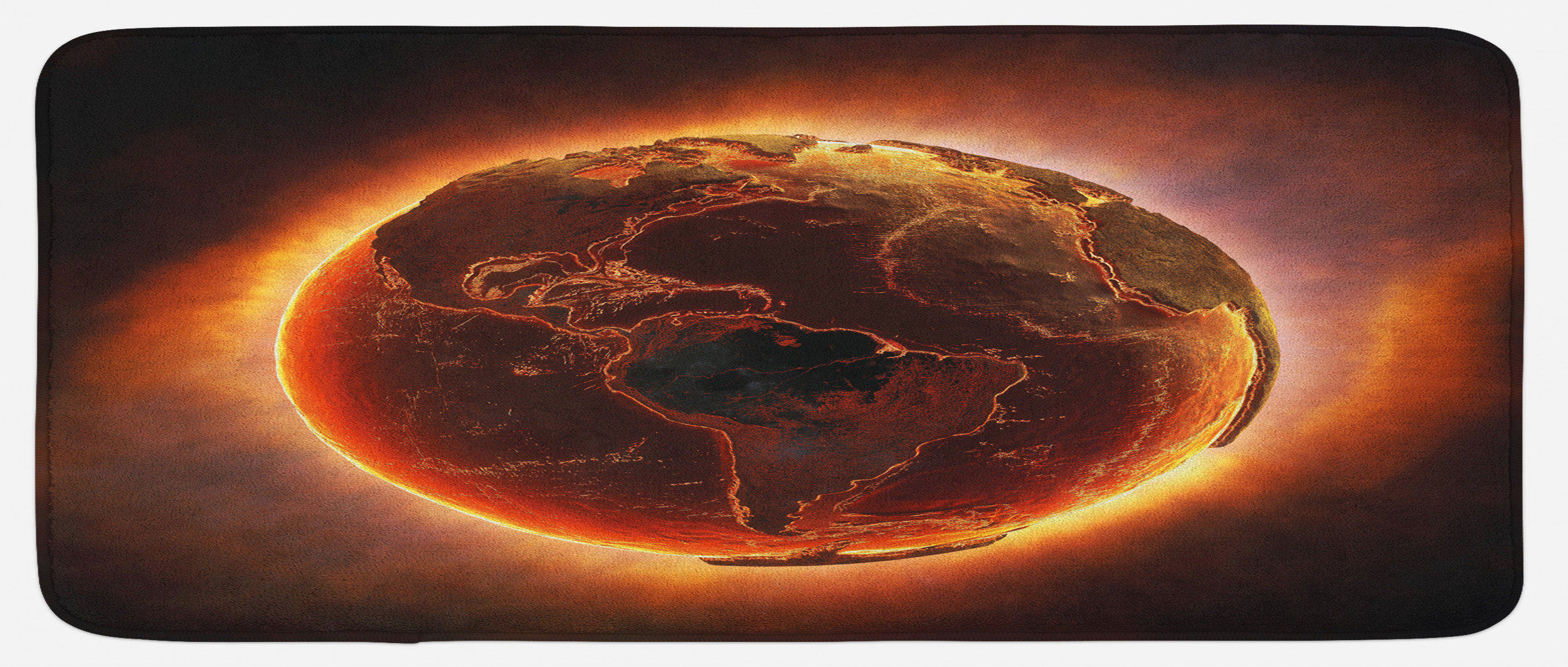 East Urban Home Vivid Burning Earth Apocalypse Theme Heat Global ...