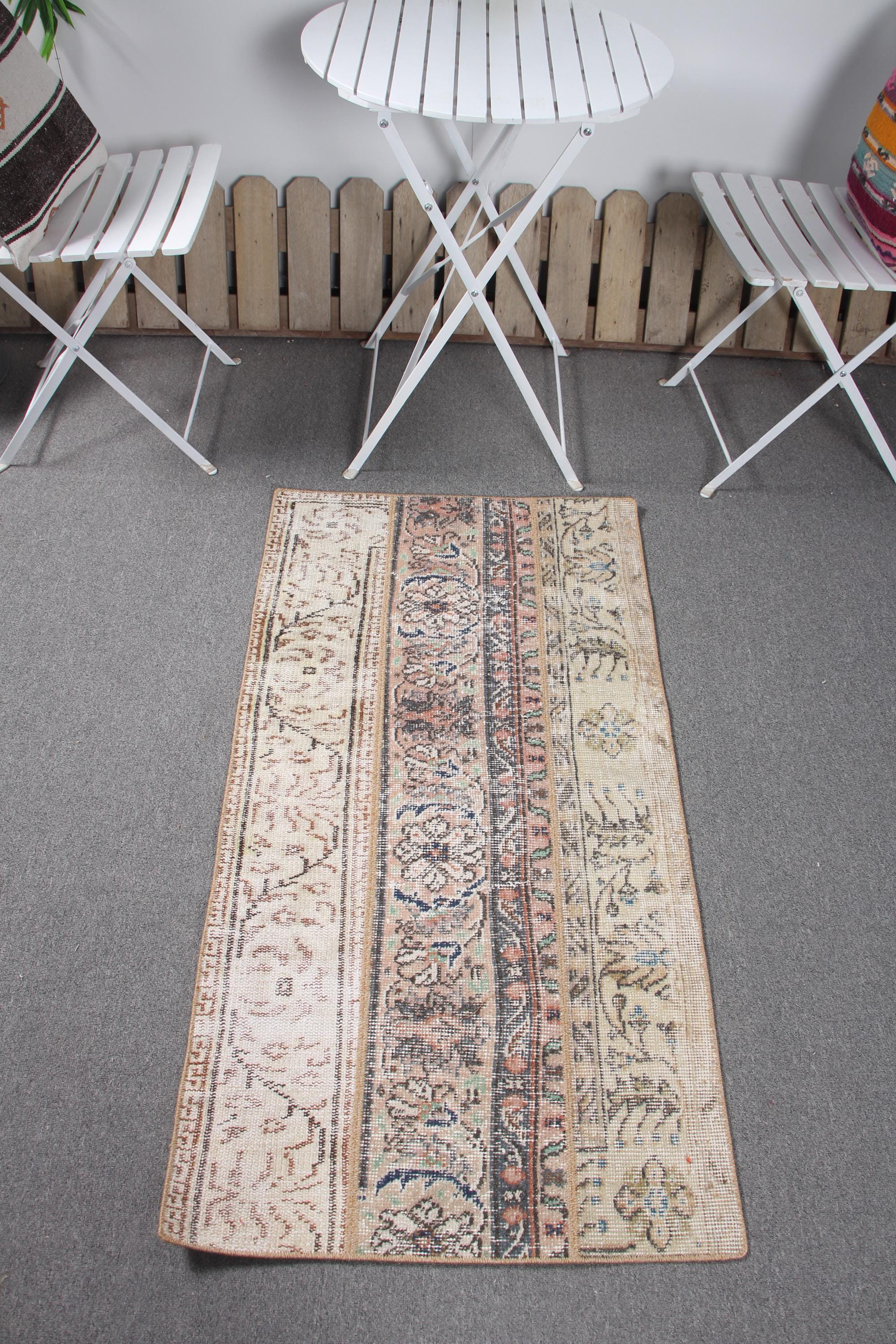 Bungalow Rose Traditional Beige Turkish Oushak Patchwork Rug Crafted ...