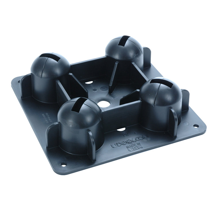 Udecx 11" x 11" Plastic Deck Riser / Shim in Black | Wayfair