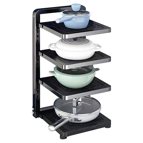 Prep & Savour Metal Countertop / Cabinet Pot Rack | Wayfair
