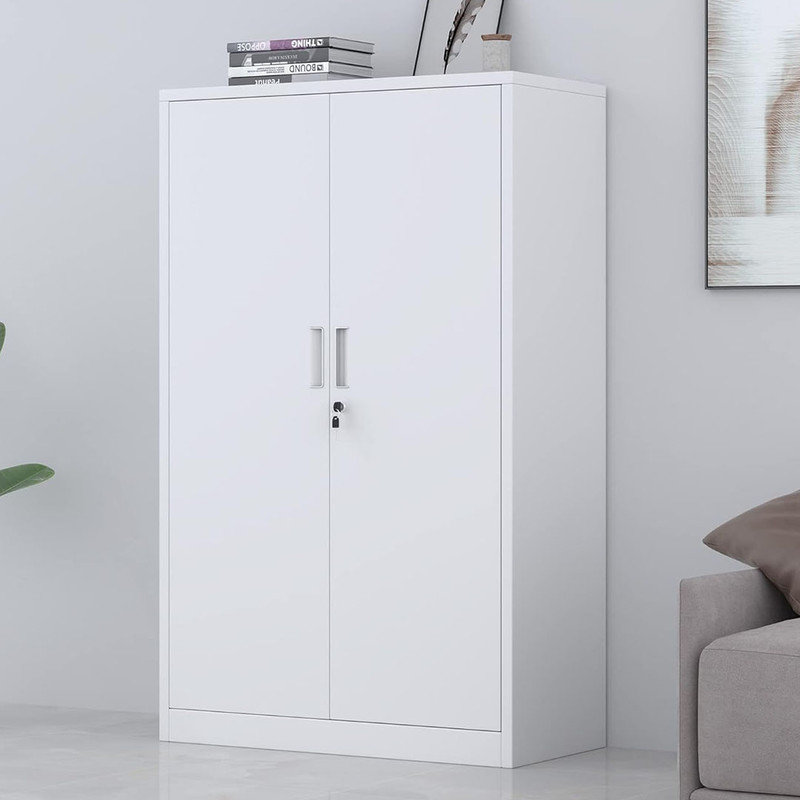 WFX Utility™ Rectangular Storage Cabinet with Lockable Doors and 3 ...