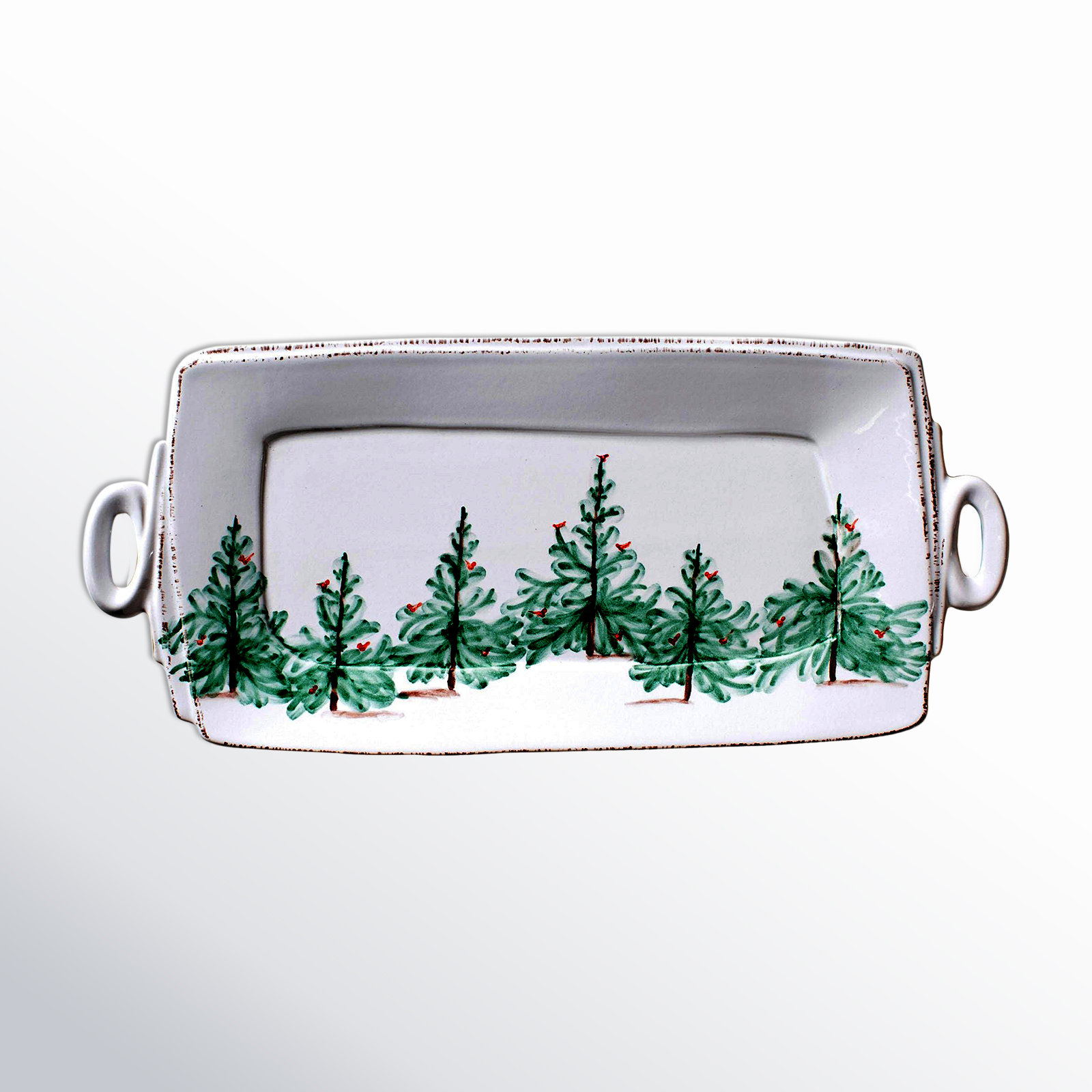 VIETRI Lastra Holiday Handled Rectangular Platter & Reviews | Birch Lane