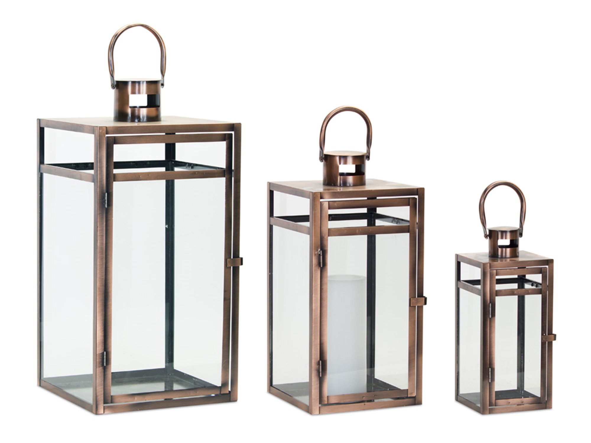Williston Forge 3 Piece Metal Lantern Set | Wayfair