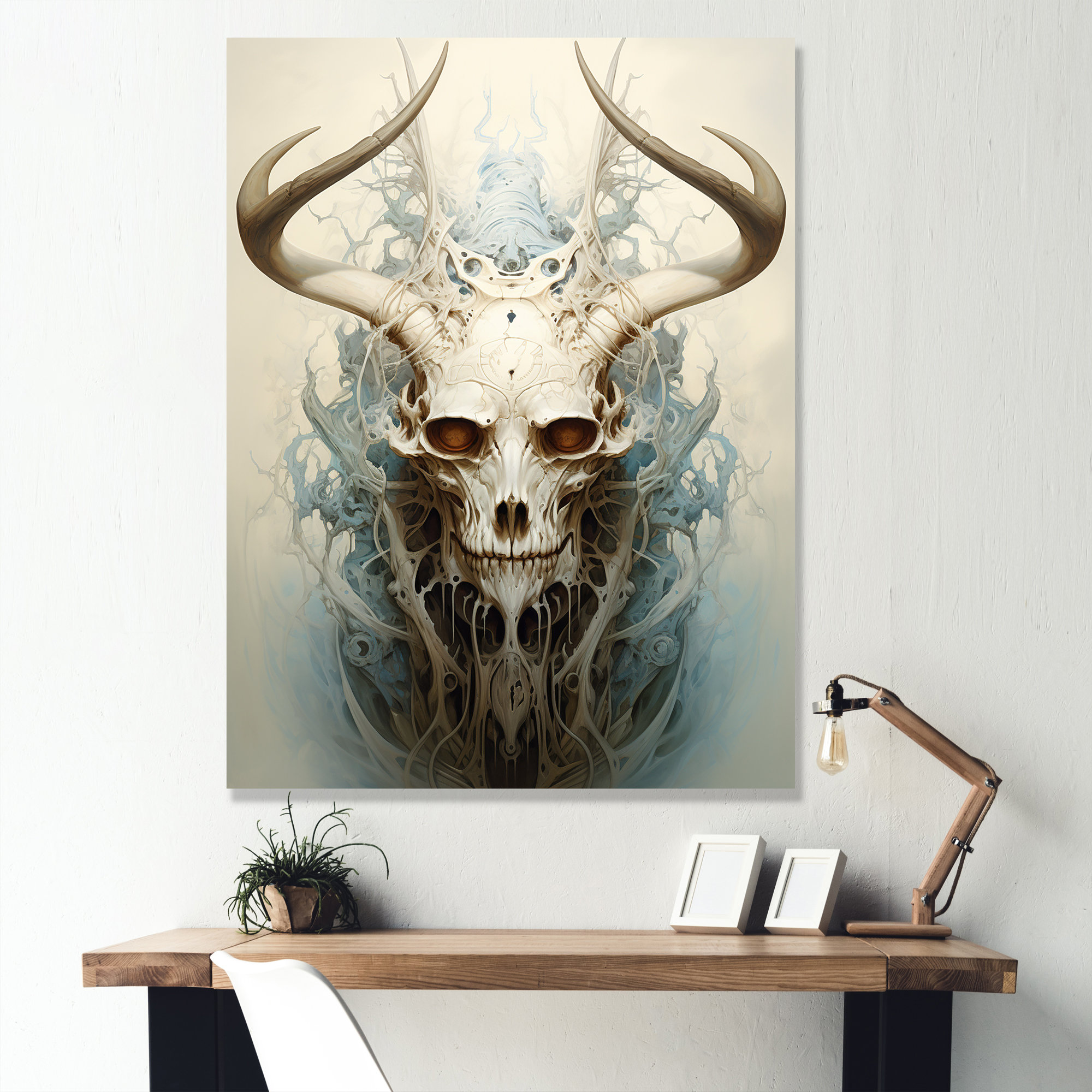 Design Art Mythical Deaded Horse Painting - Mythical Creatures Wall ...