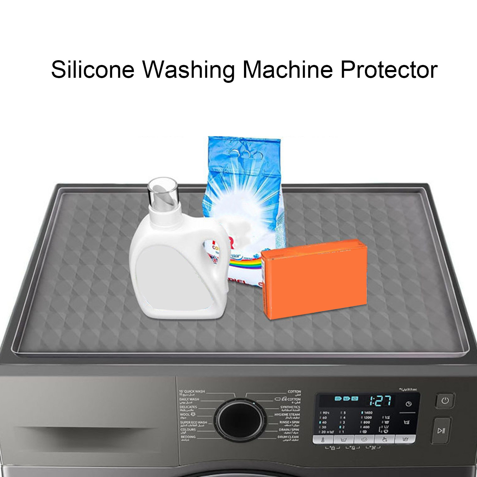 ELEOPTION Silicone Washer Dryer Cover Waterproof Dustproof Top Load ...