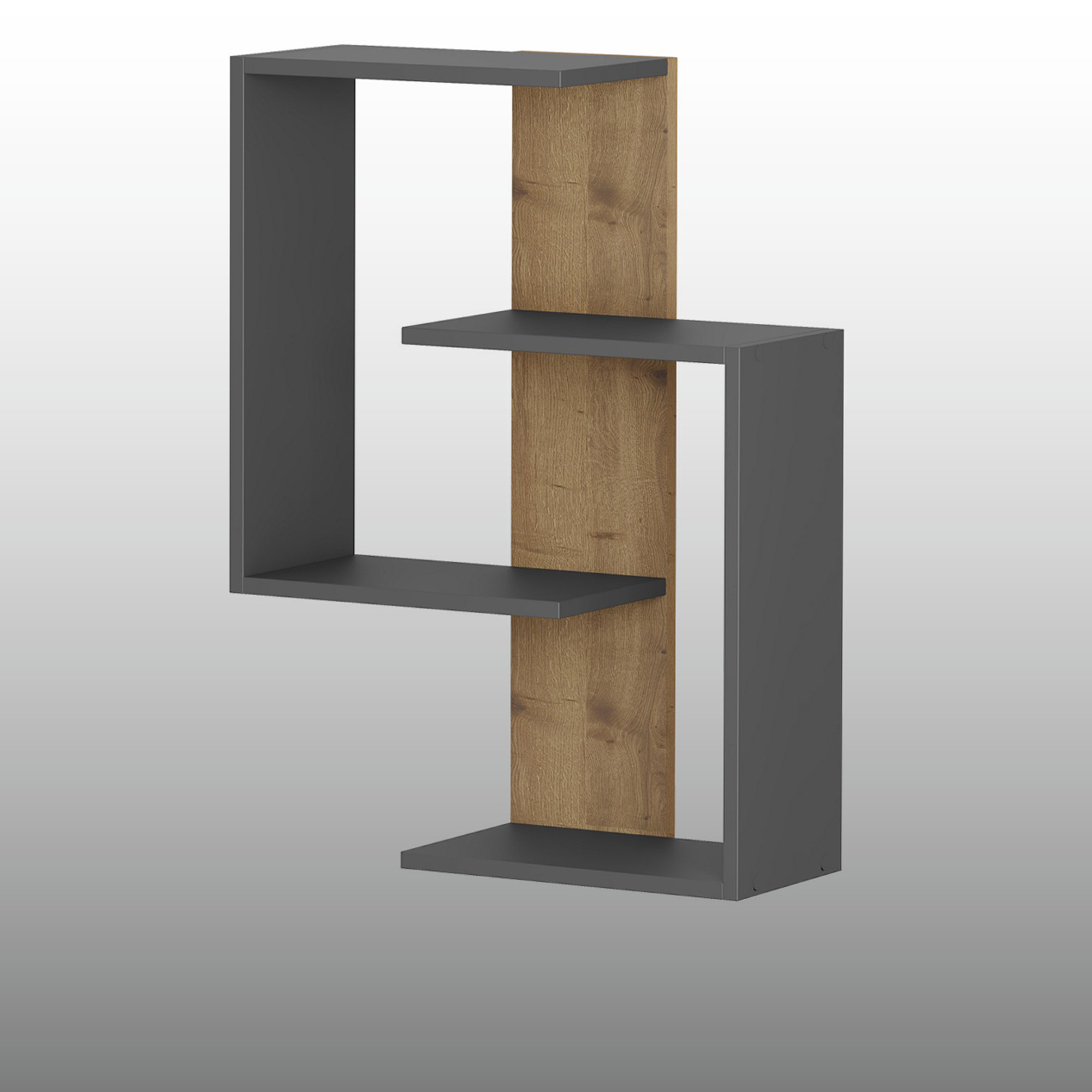 Hokku Designs 3 Tiers Double C Geometric Wall Shelf | Wayfair