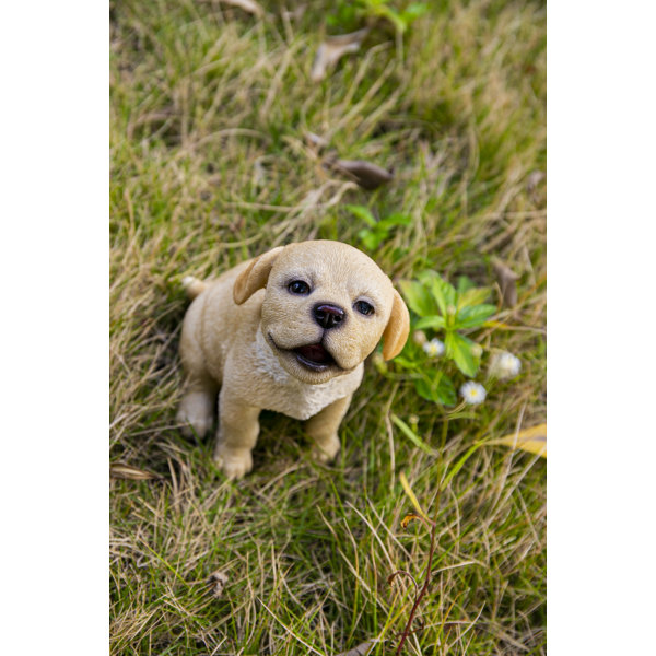 Hi-Line Gift Ltd. Howling Yellow Labrador puppy & Reviews | Wayfair