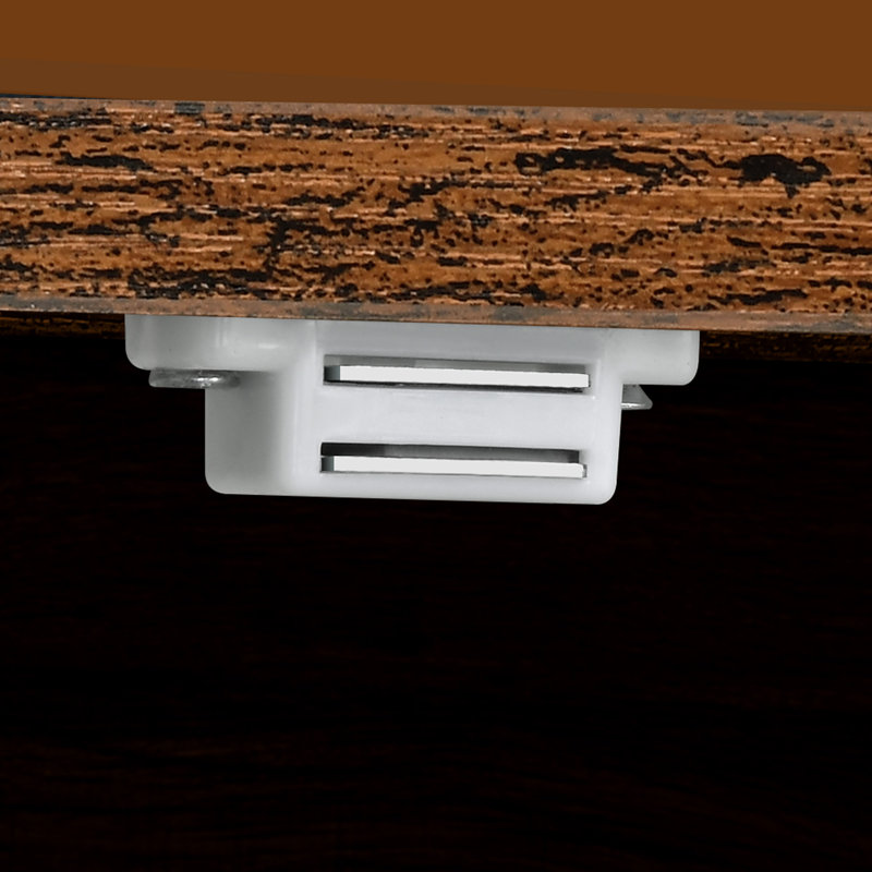 Wrought Studio™ 59'' Lift Top L Shaped Desk with Power Outlets & LED ...