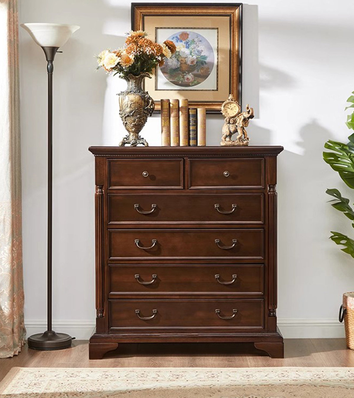 VICABY American Solid Wood Chest Of Drawers, Storage Cabinets, Bedroom ...