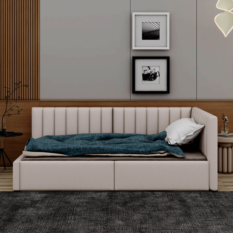 Ebern Designs Levorne Upholstered Platform Storage Bed | Wayfair