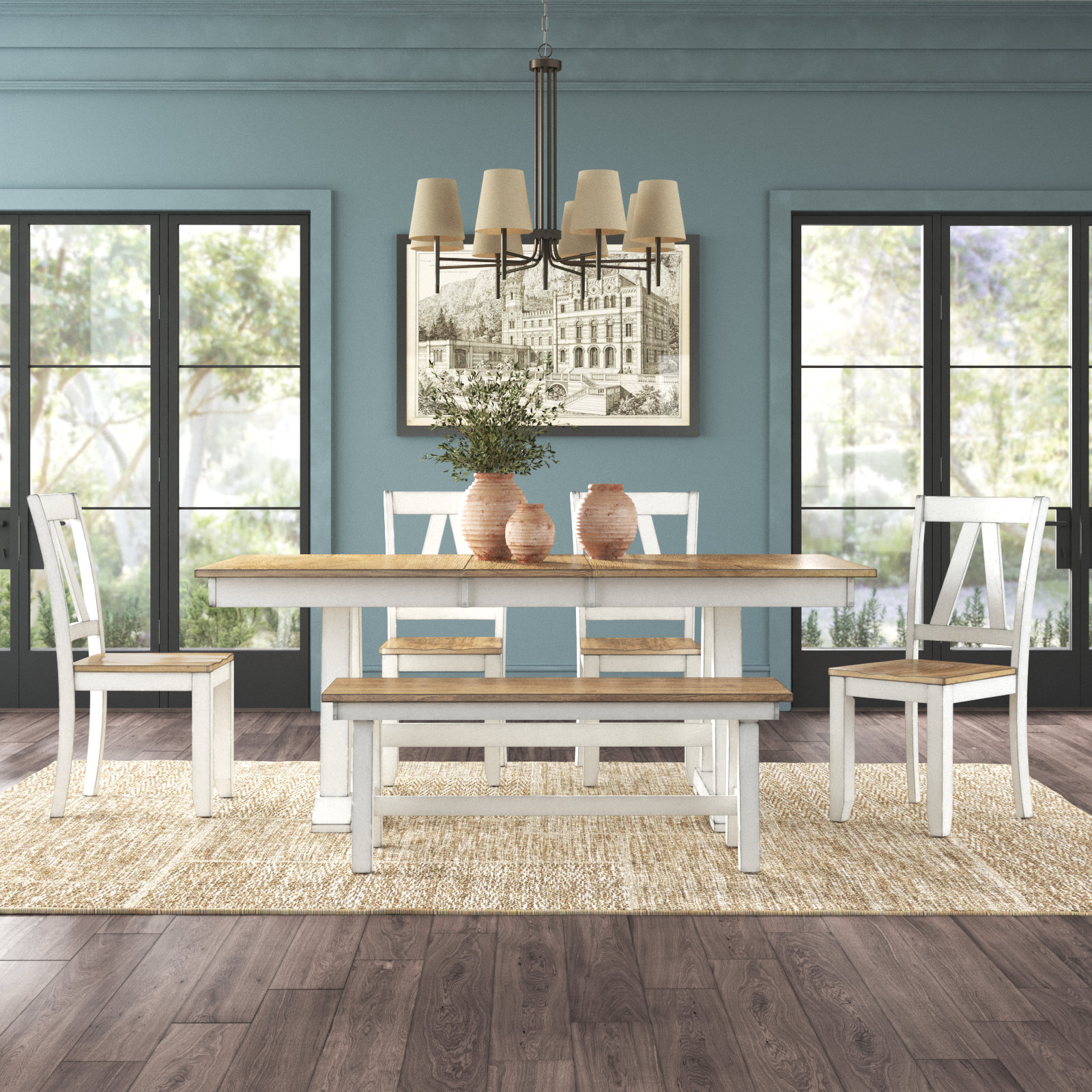 Greyleigh™ Keswick 6 - Person Dining Set w/ Butterfly Leaf & Reviews ...
