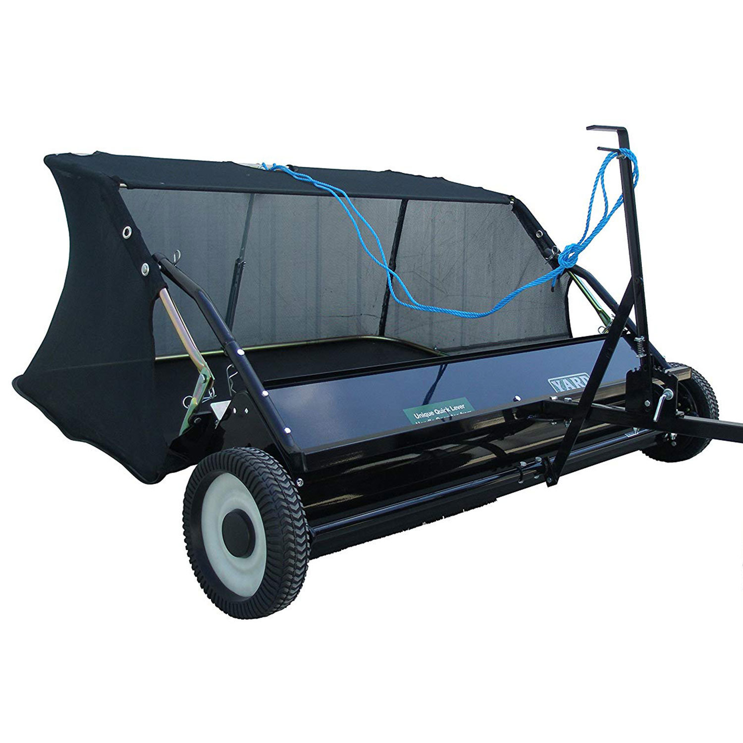 Yard Tuff 38" Quick Assembly Tow Style Lawn Sweeper For Debris, Leaves ...