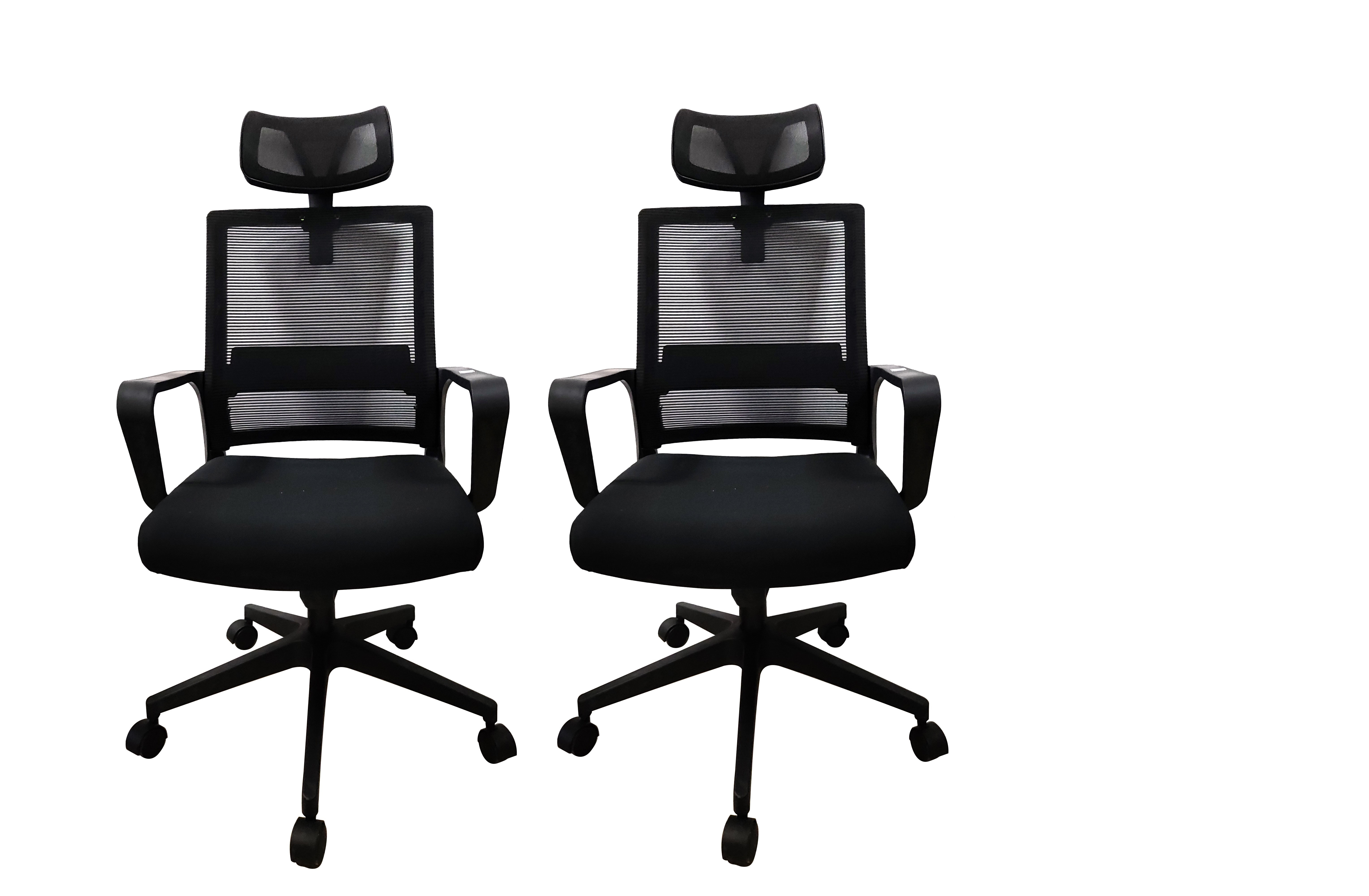 Inbox Zero Amaurys ERGONOMIC NYLON MESH OFFICE CHAIRS IN BLACK (2 PER ...