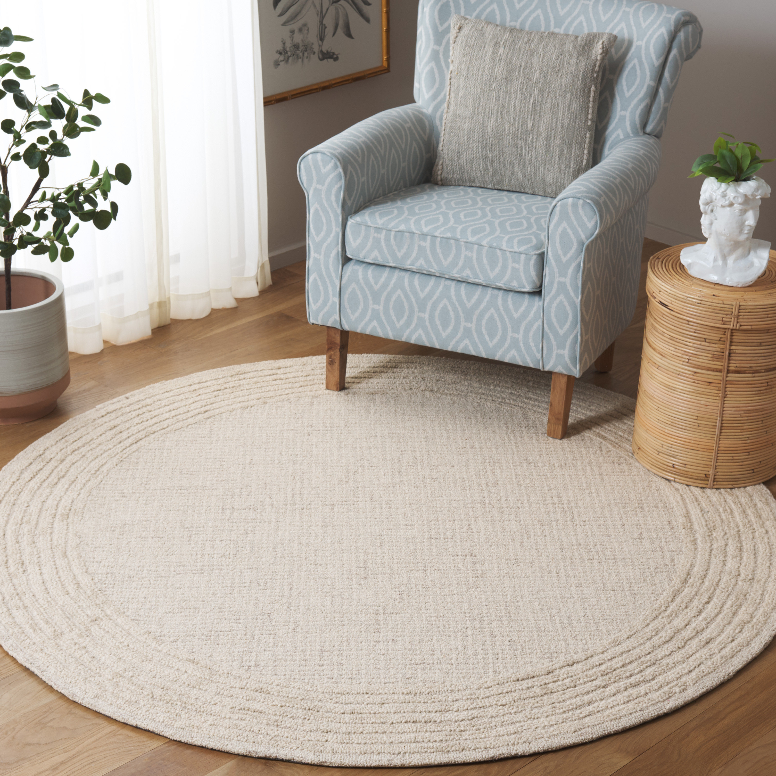 Gracie Oaks Keldyn Ebony Hand Tufted Wool And Cotton Bordered Rug | Wayfair