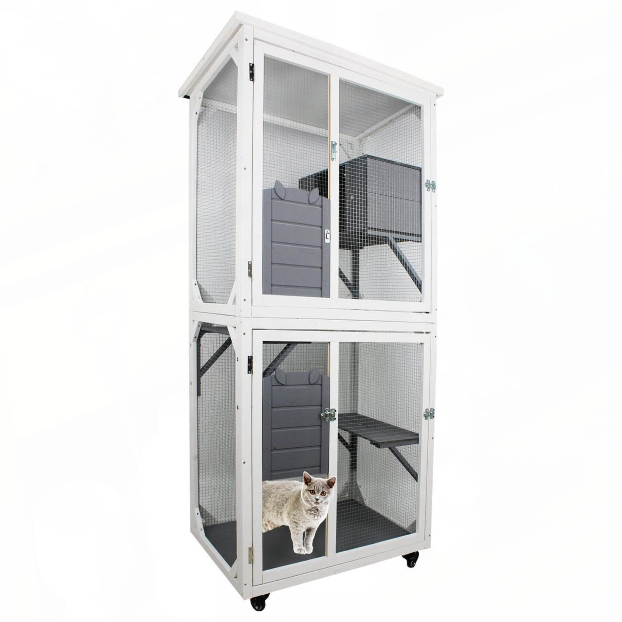 Ophelia & Co. XPT016 Outdoor indoor cat pet climbing rack play cage ...