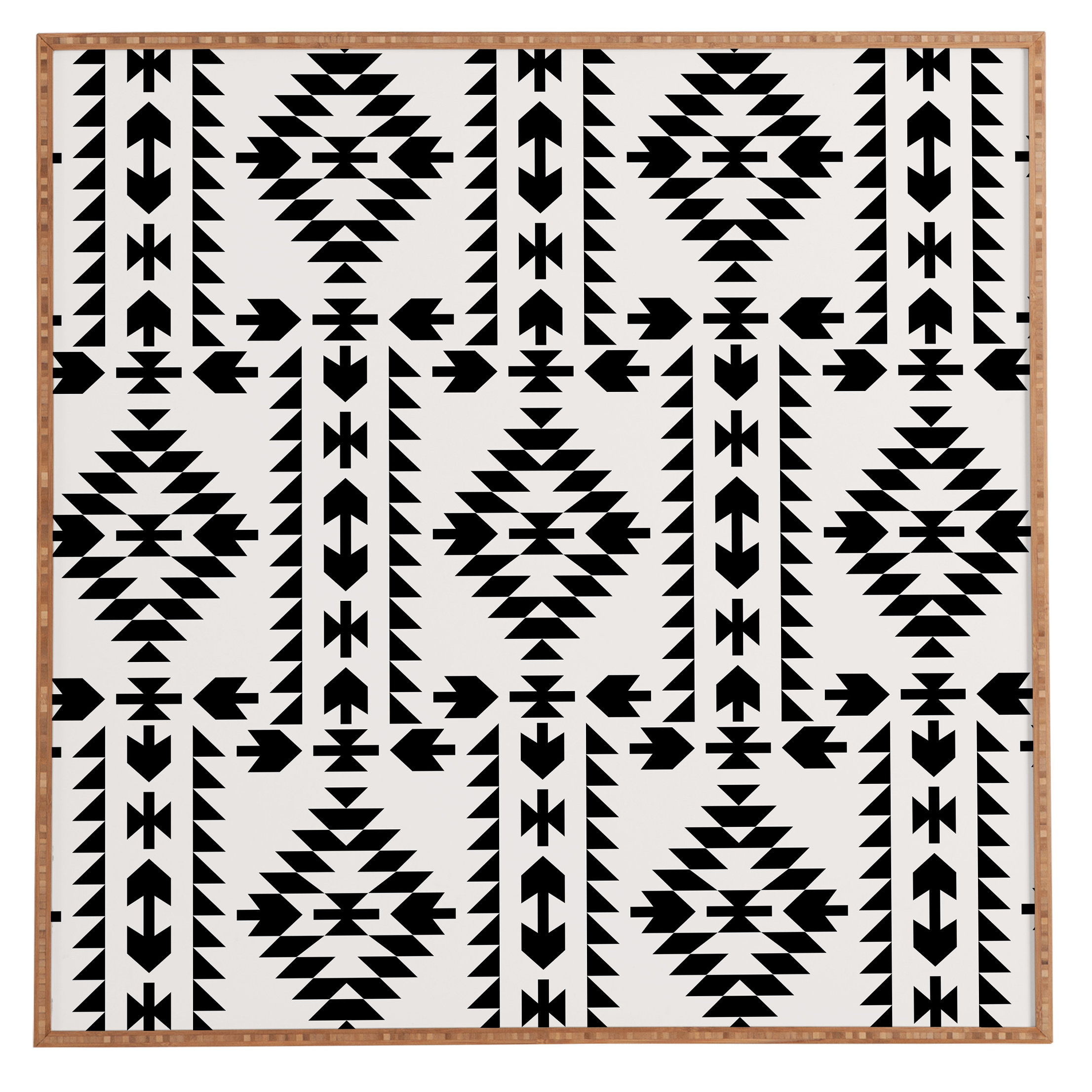 East Urban Home Geo Panel White - Picture Frame Graphic Art Print on ...