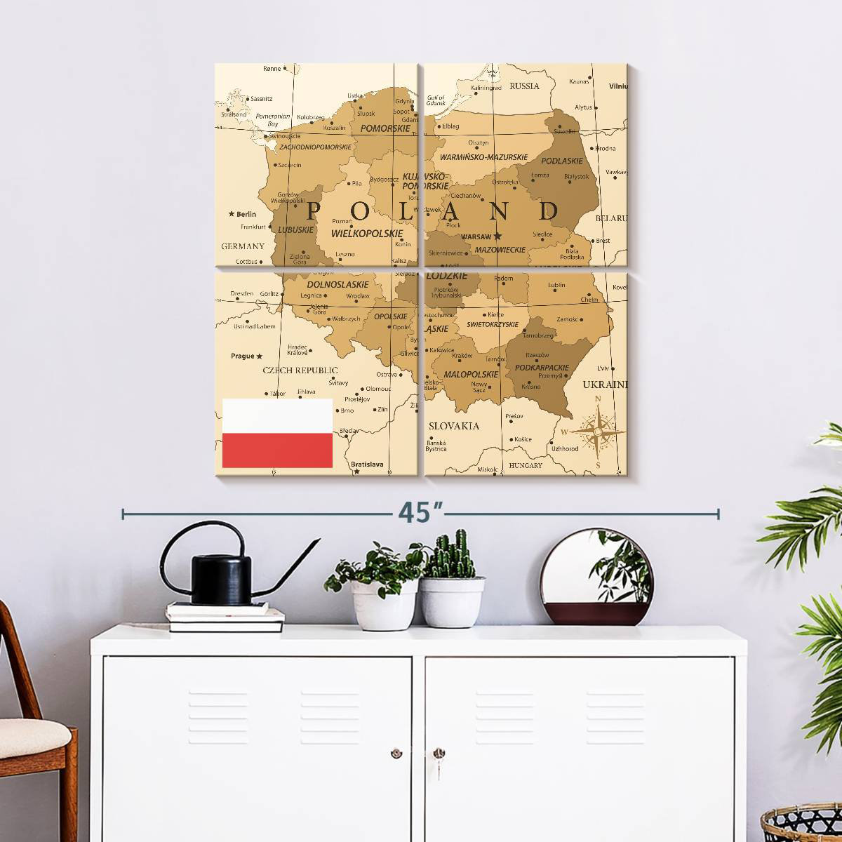 Breakwater Bay Aliaz Poland Territorial Map | Wayfair