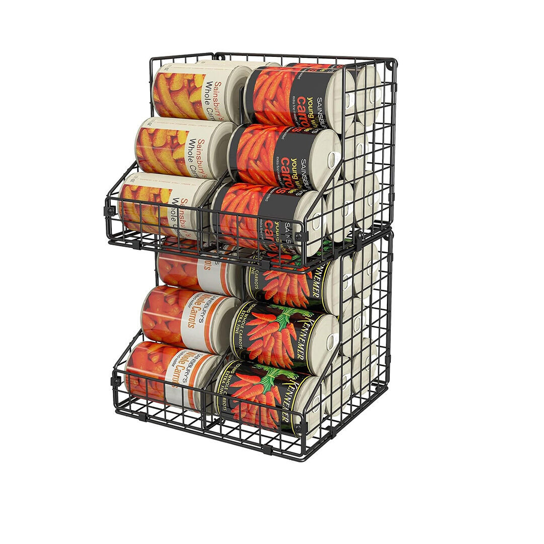 17 Stories Stackable Can Organizer for Pantry with 2 Adjustable ...