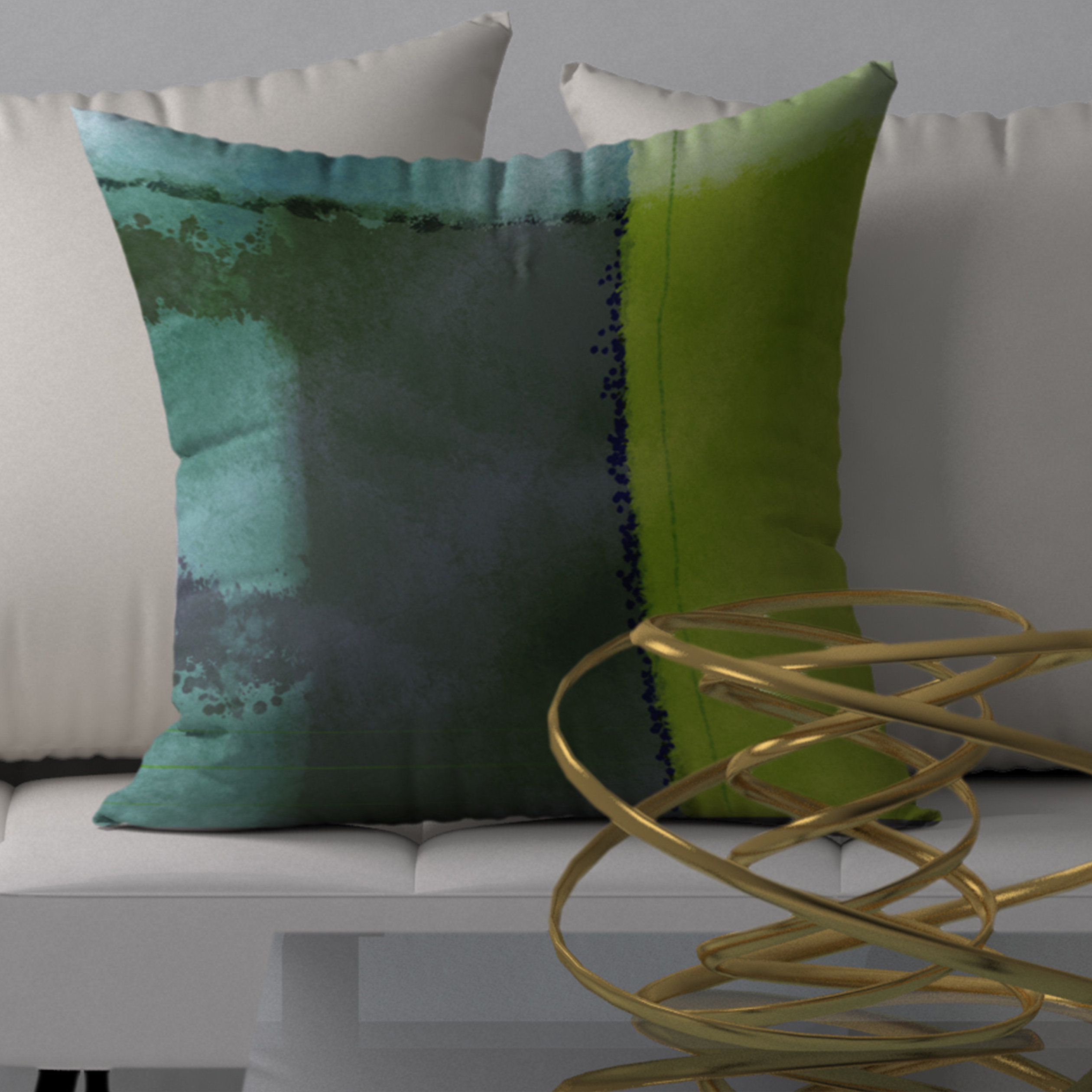 LeRoi Products First Singular Square Pillow Cover & Insert | Wayfair