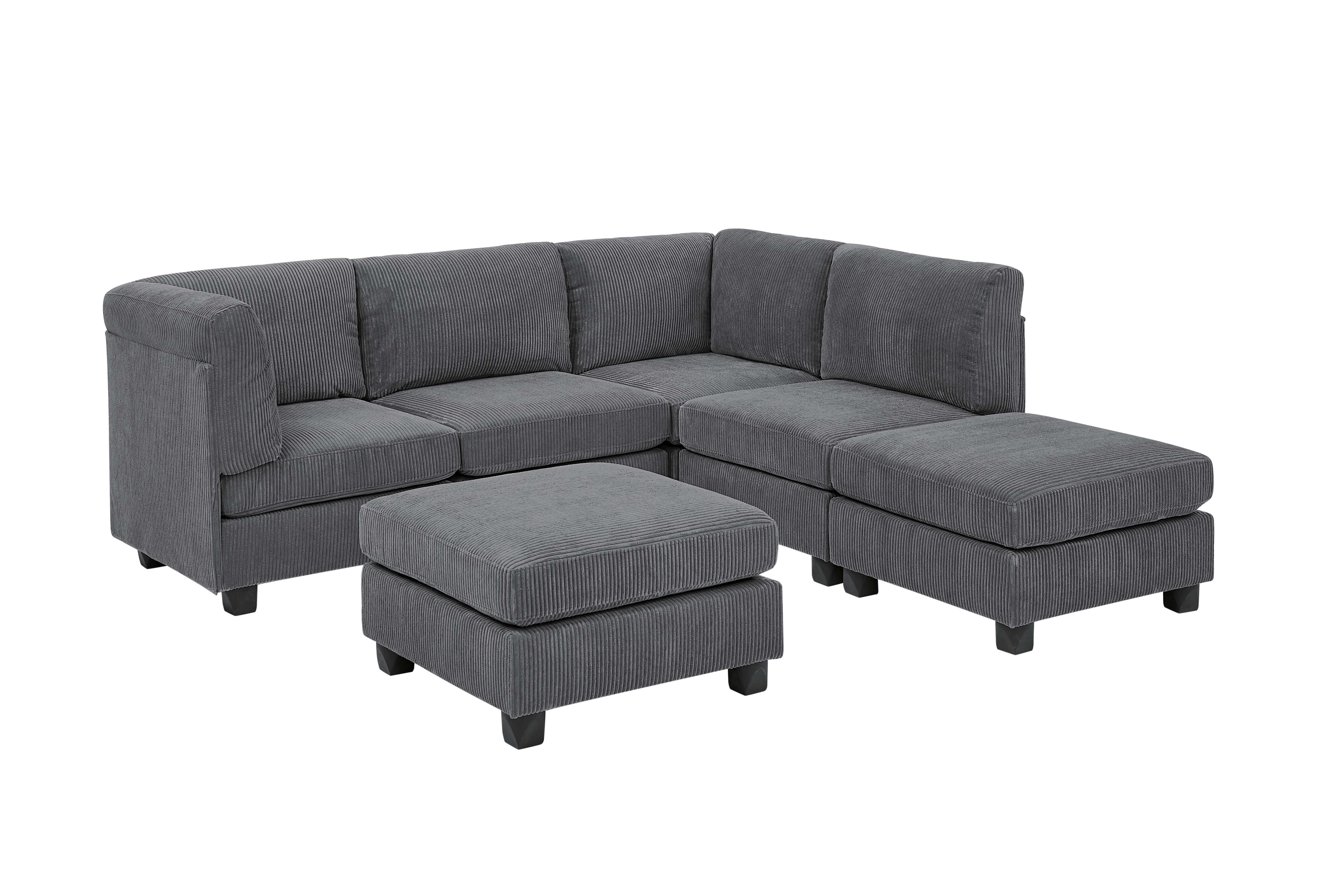 Latitude Run® Rejus 6 - Piece Upholstered Sectional & Reviews | Wayfair
