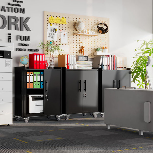 WFX Utility™ Metal Single Storage Cabinet ( 35.4" H x 30.3" W x 18.1" D ...