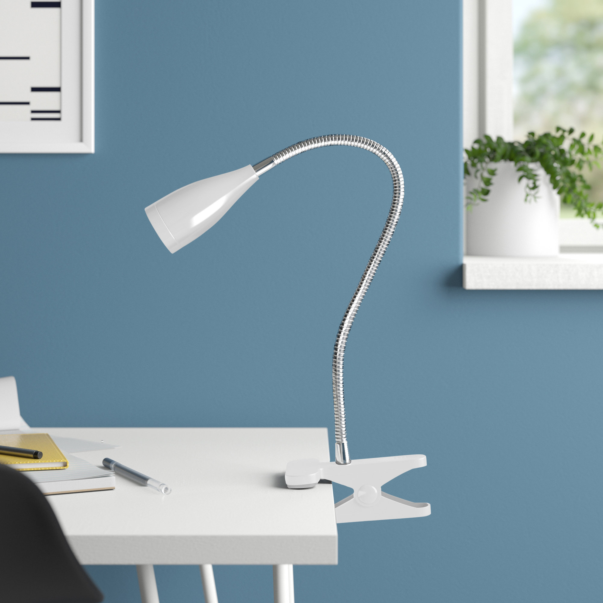Ebern Designs Walters 17.25" Clip On Lamp & Reviews | Wayfair