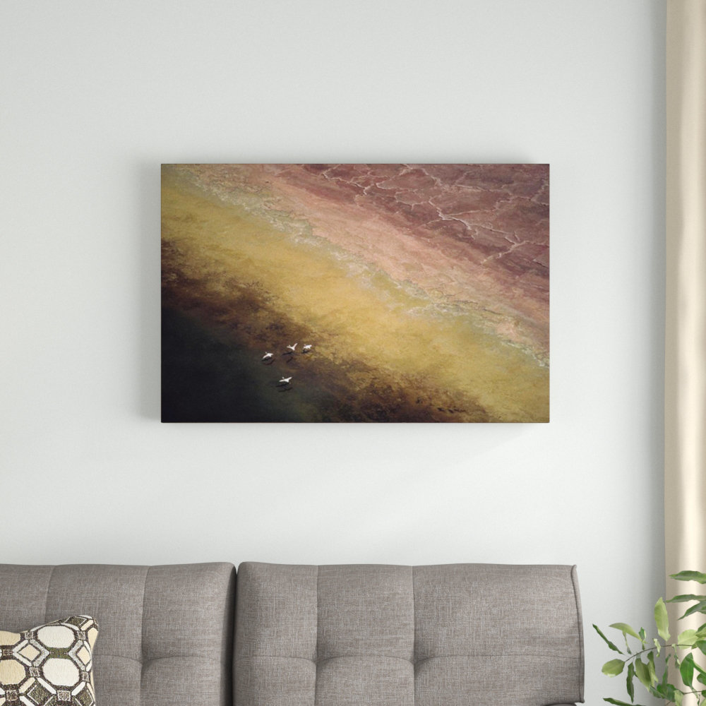 East Urban Home Reproduction de photo sur toile, "moins de flamant rose ...