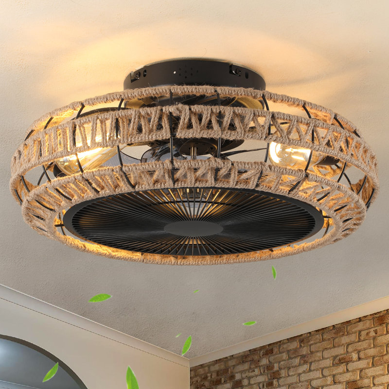 Mercer41 Bradninch 19.6'' Ceiling Fan with Light Kit | Wayfair