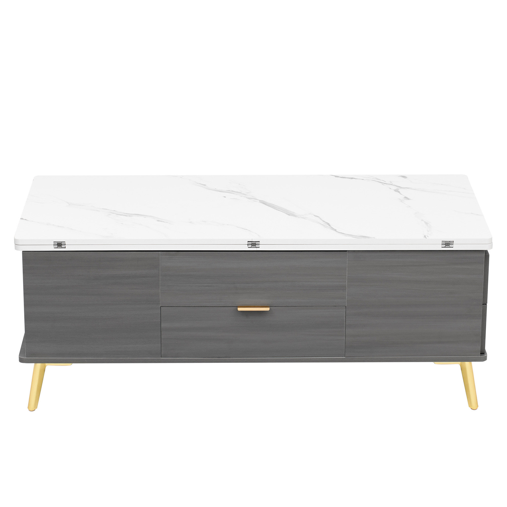 Mercer41 Modern Lift Top Coffee Table With Drawers And Hydraulic ...