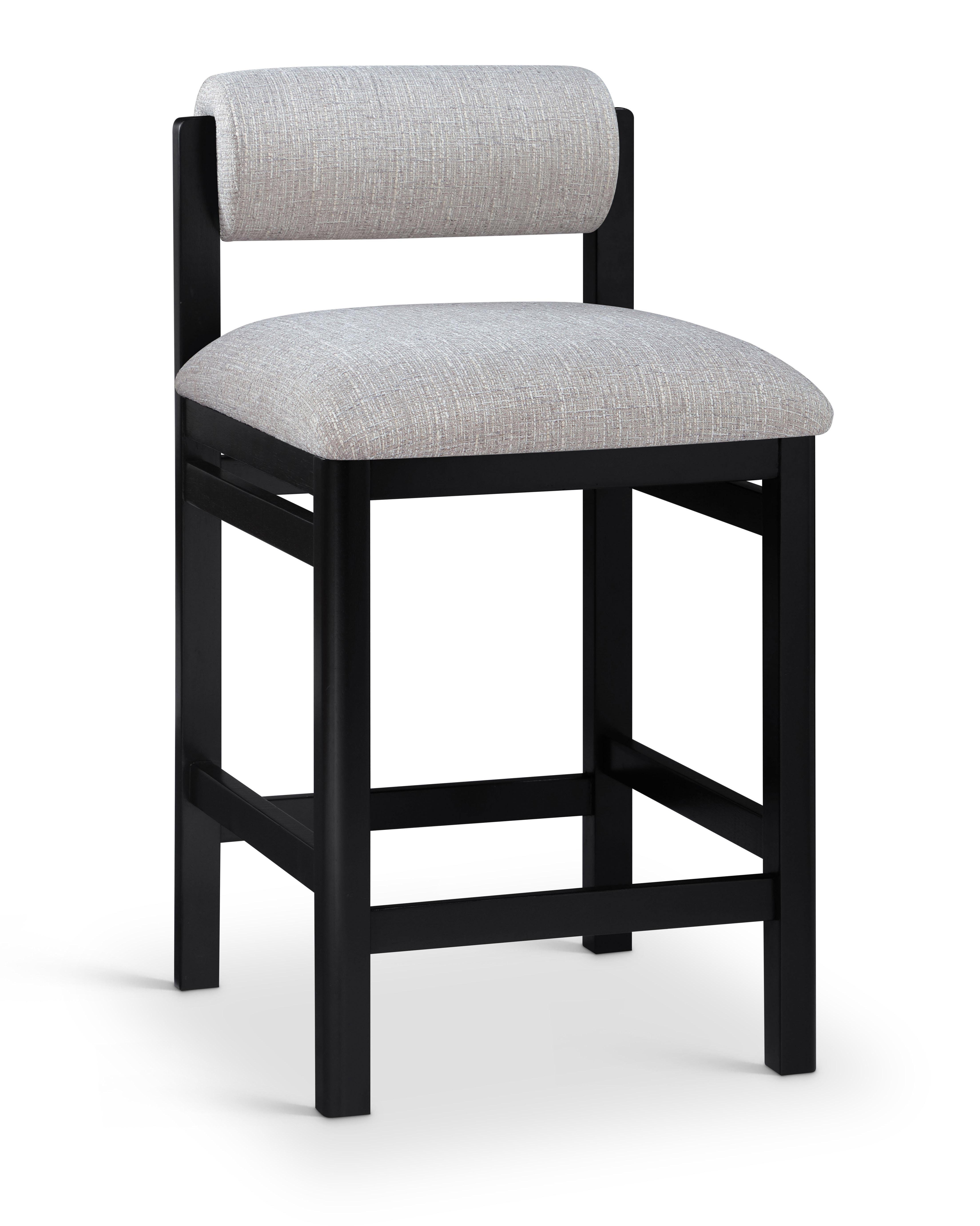 Hokku Designs Frakes Linen Textured Fabric Upholstered Counter Stool ...