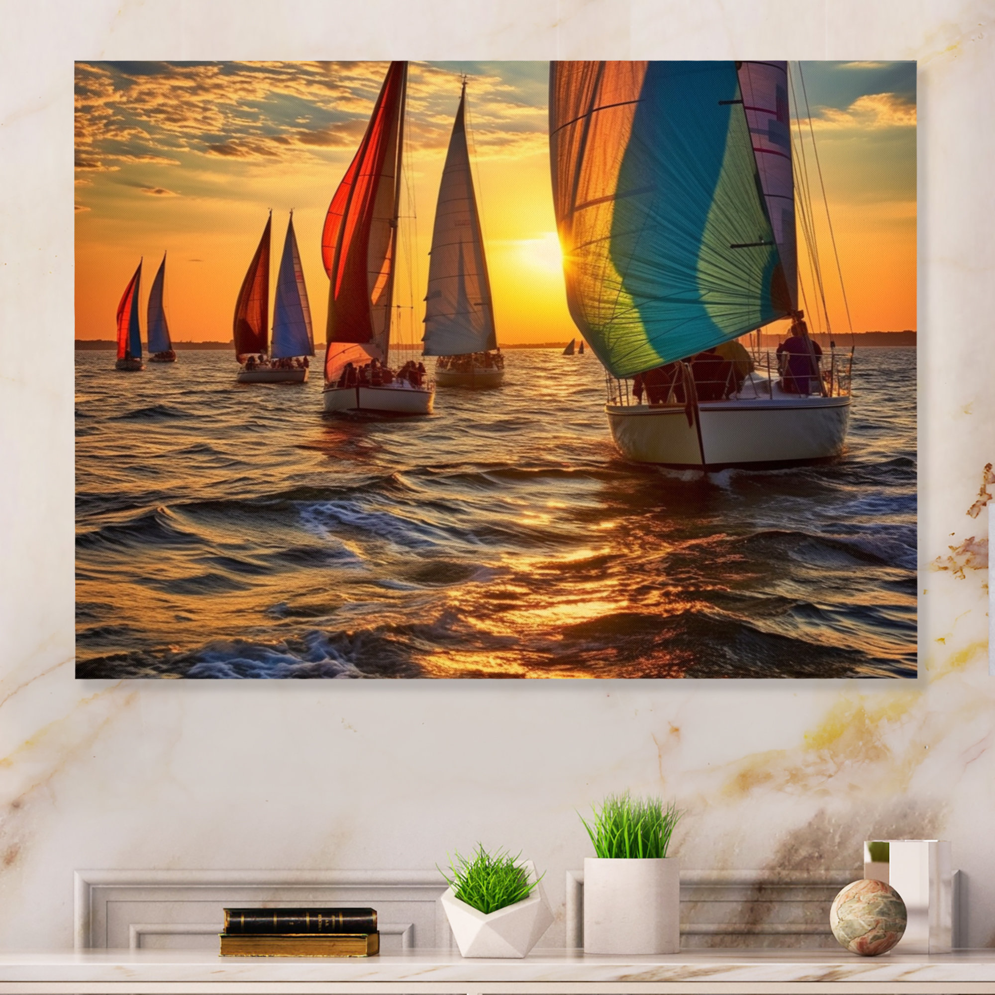 Latitude Run® Boating Bliss II - Boating Metal Wall Art Prints ...