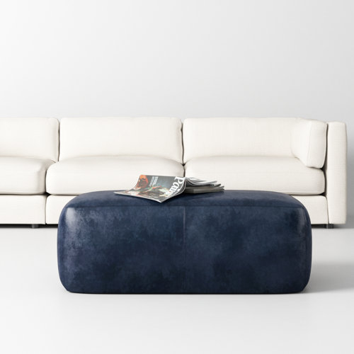 Modern Blue Ottomans + Poufs | AllModern