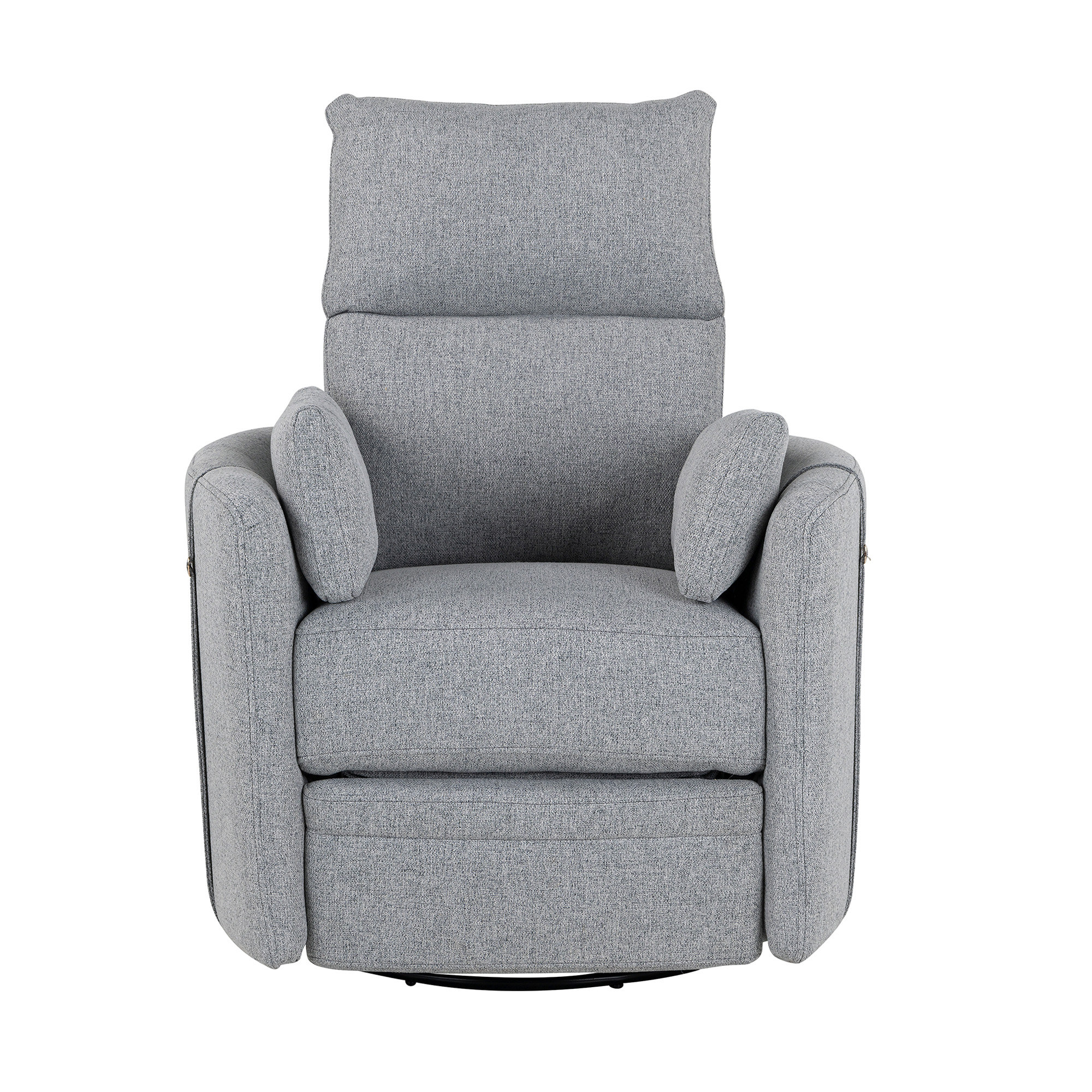 Hokku Designs Upholstered Swivel Recliner Manual Rocker Recliner Chair ...