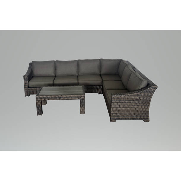 Brayden Studio® Donley 62'' Wicker Outdoor Loveseat & Reviews | Wayfair