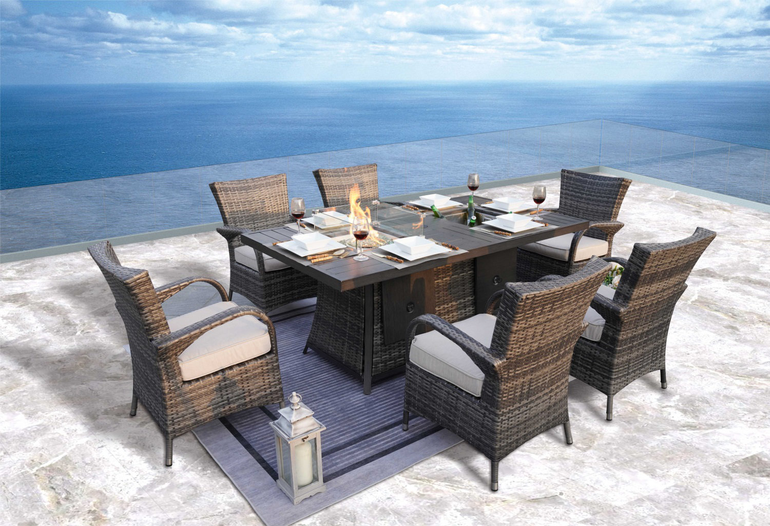 Red Barrel Studio® Cockerham Rectangular 6 - Person 70.87'' Long Dining ...