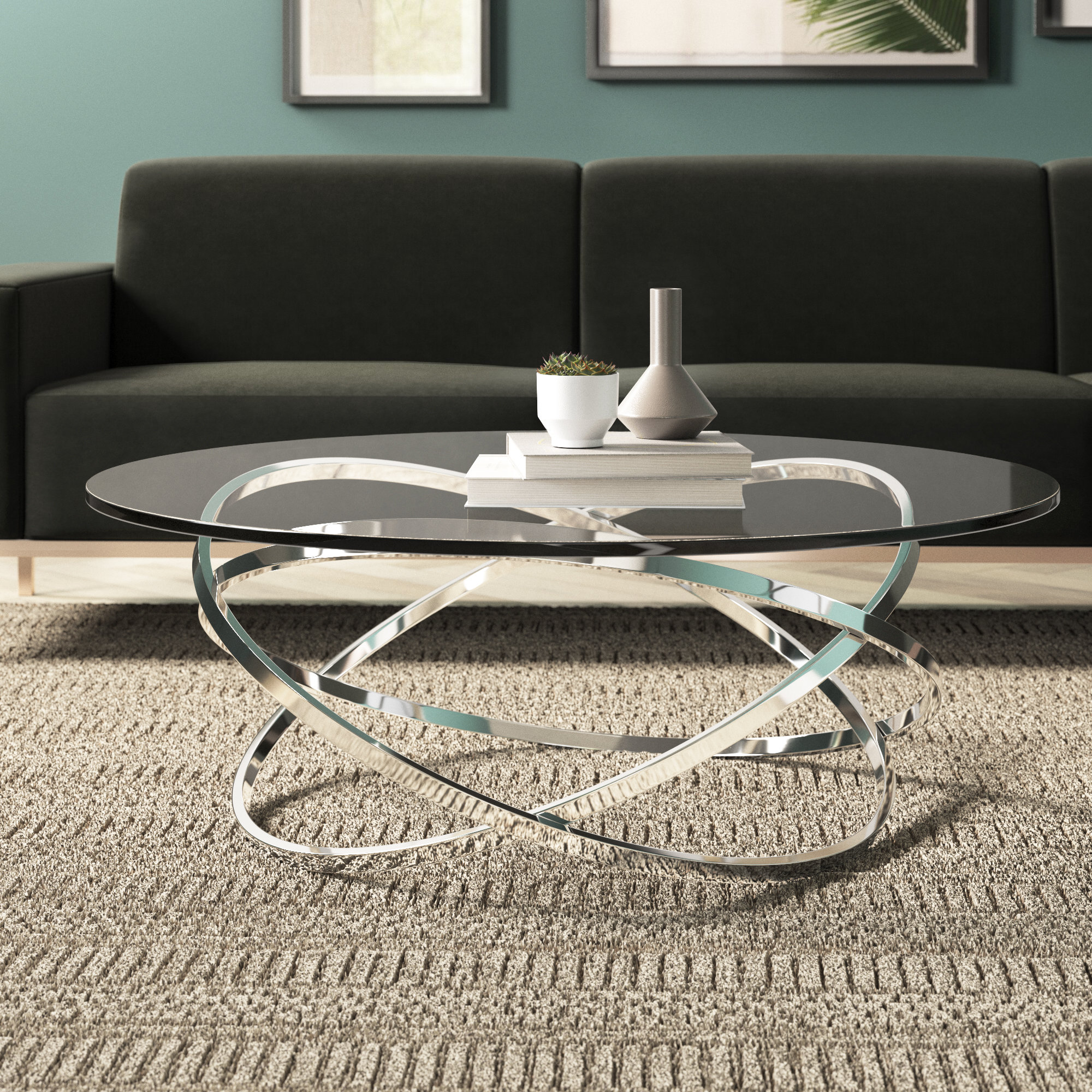 Nuevo Corel Cross Legs Coffee Table & Reviews | Wayfair