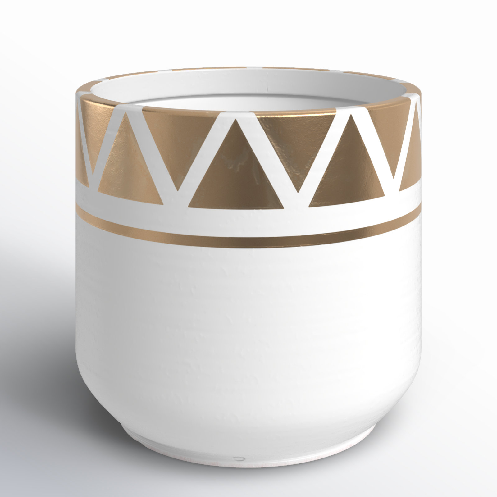 AllModern Amora Handcrafted Fiber Clay Pot Planter & Reviews | Wayfair