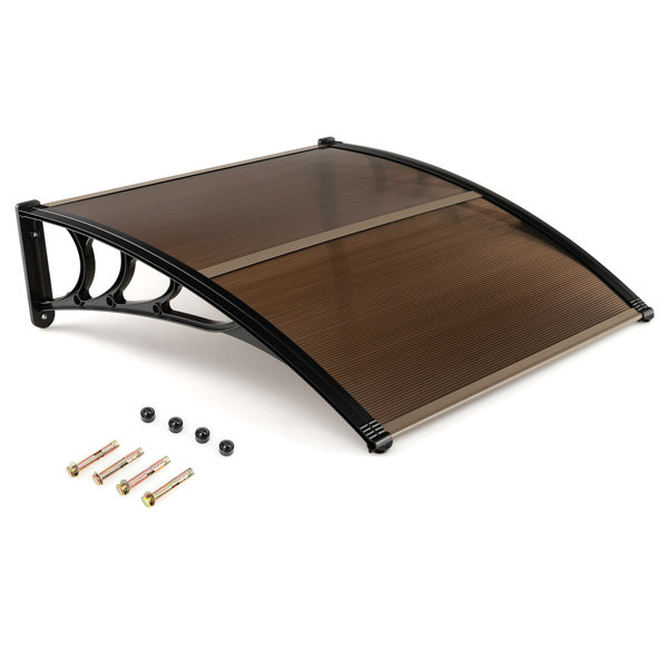 Costway 40'' W x 11'' D Polycarbonate, Aluminum, ABS Coffee Cover ...