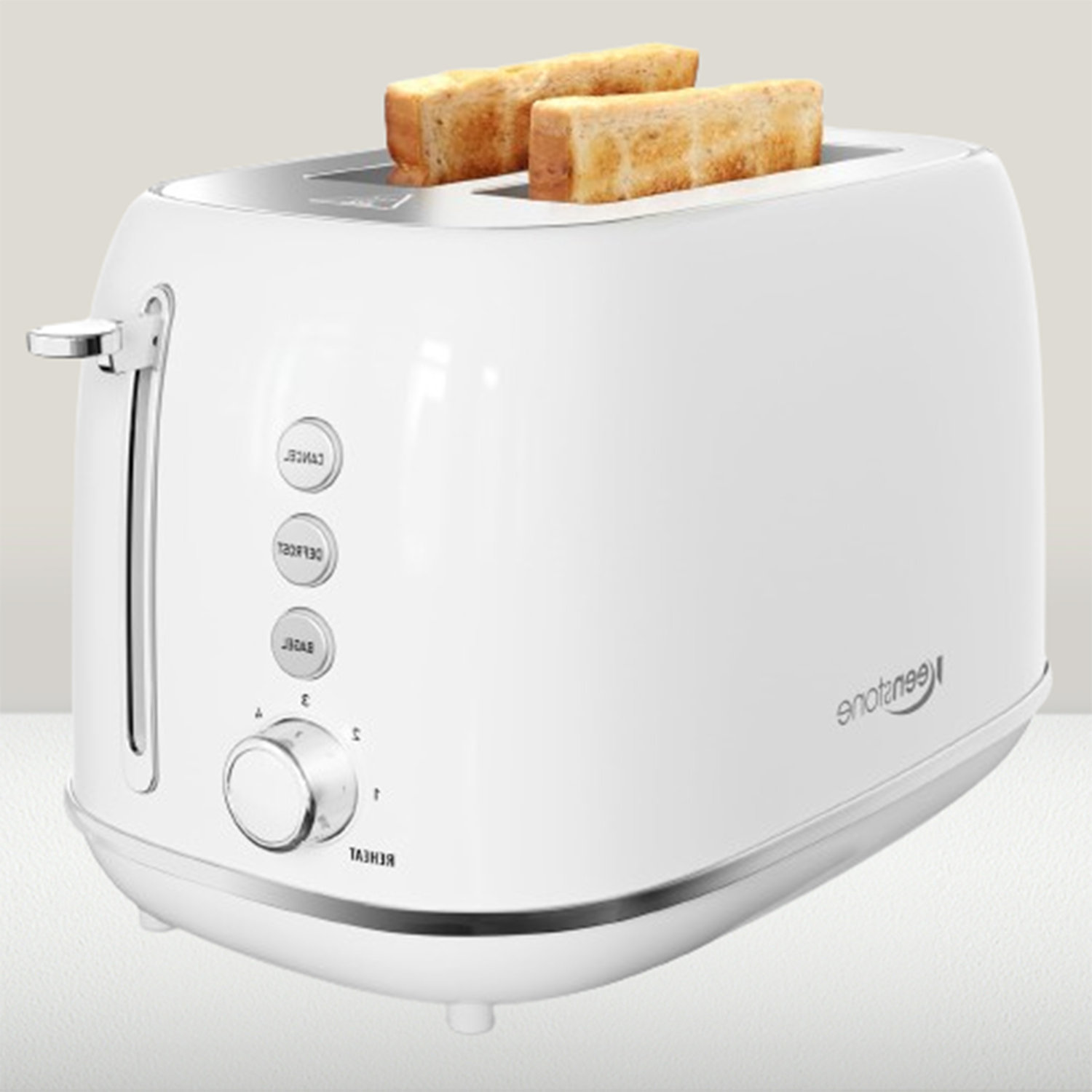 PRIMICOL 2 Slice Toaster Retro Stainless Steel Toaster with Bagel ...