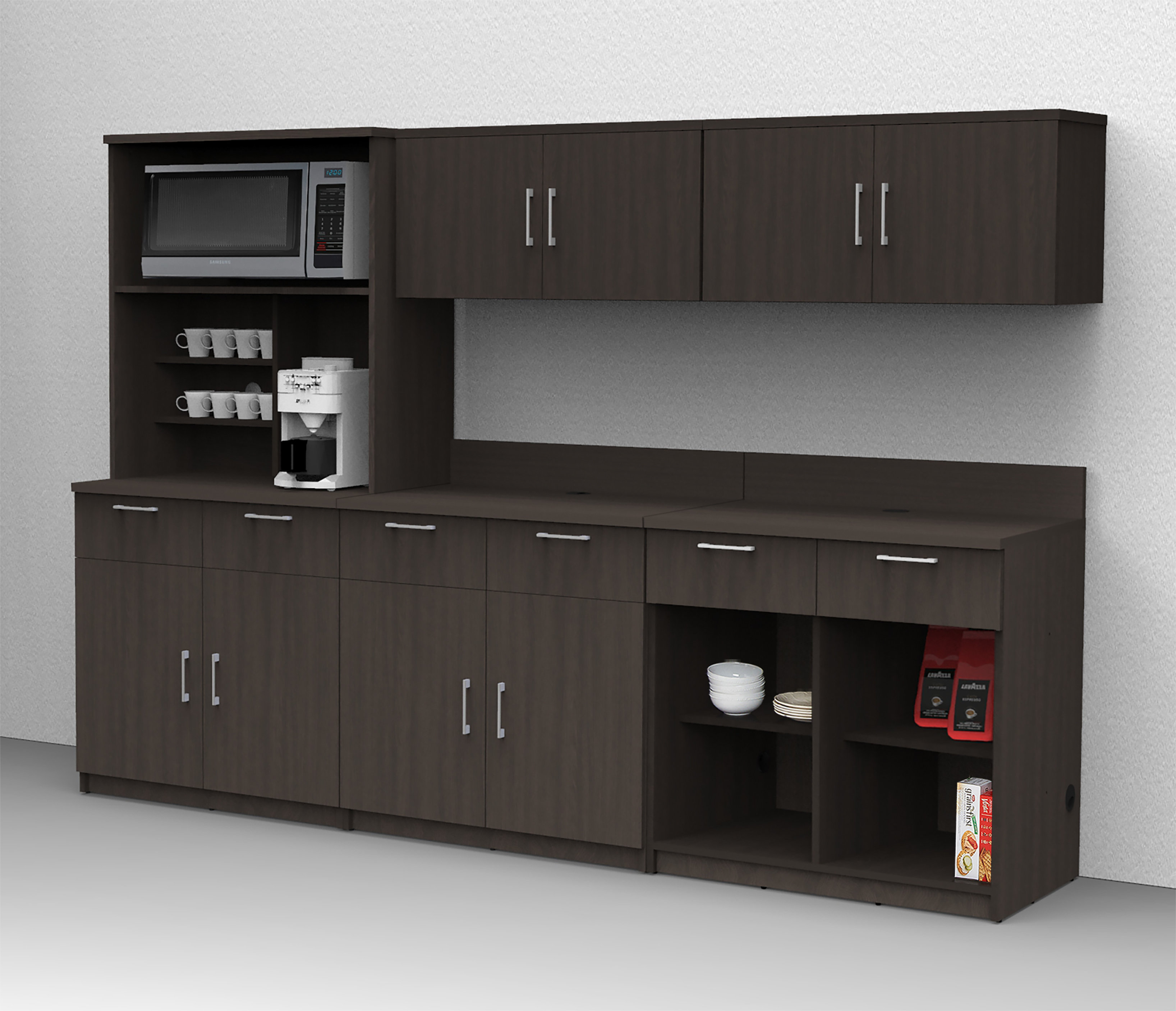 Breaktime Commercial Grade Coffee Kitchen Lunch Room Cabinets Fully ...