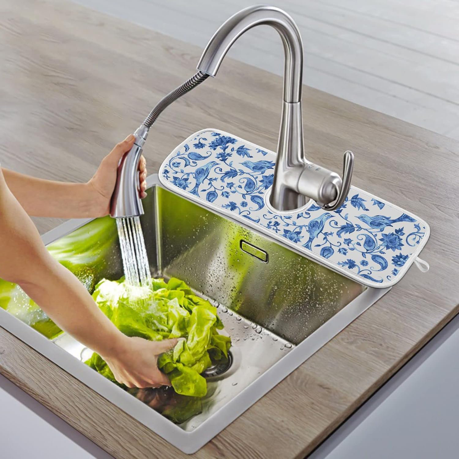 SORMIA Absorbent Microfiber Faucet Mat | Wayfair