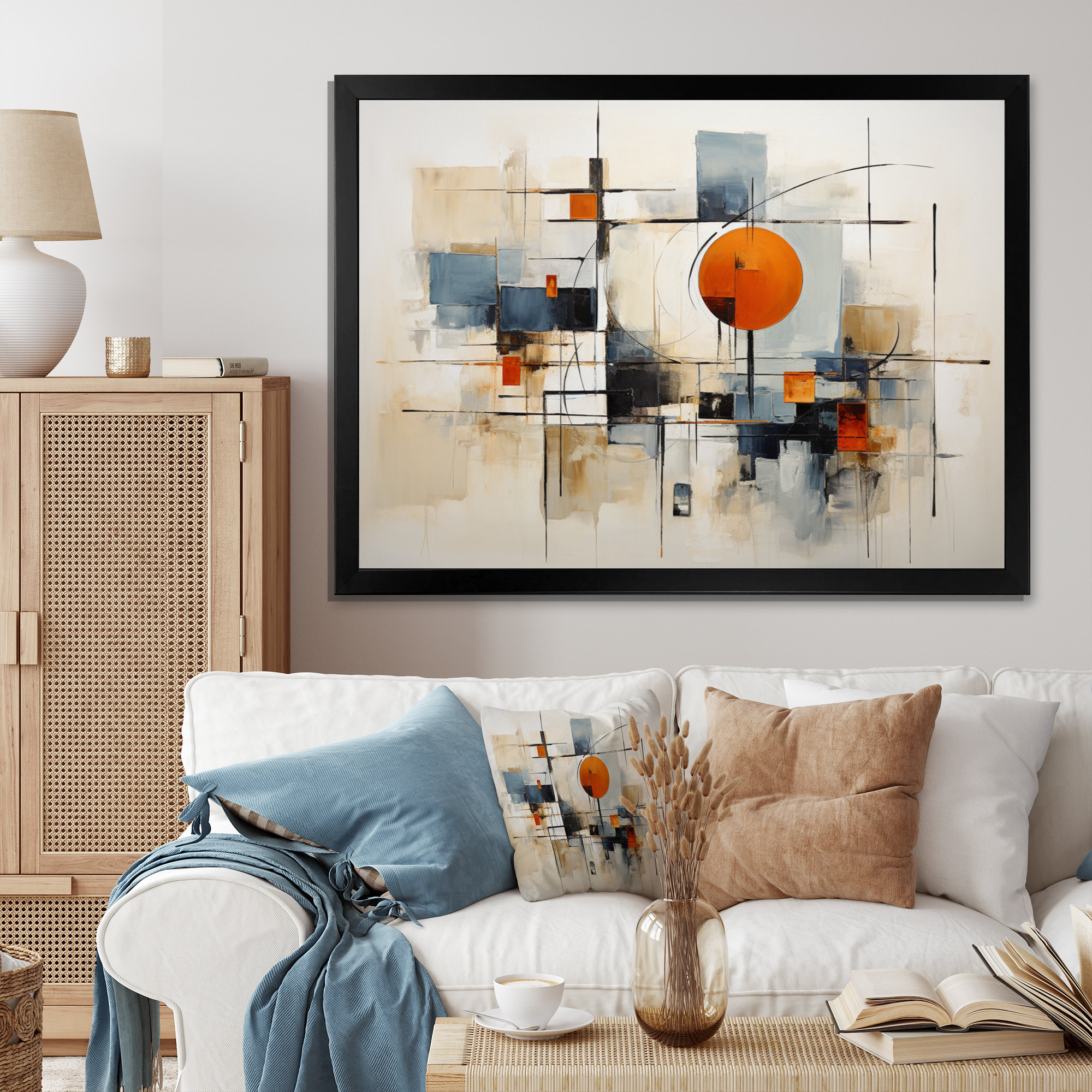 Ivy Bronx Colorful Mid Century Abstract Elegance I Framed On Canvas ...