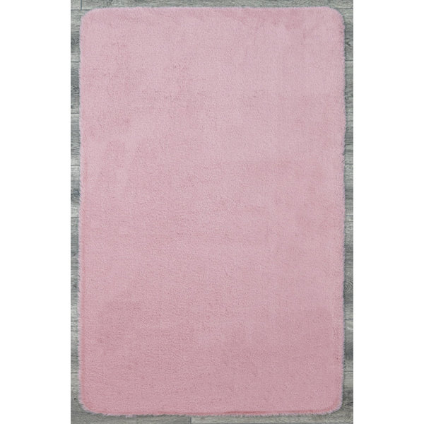 Canora Grey Waymon Pink Modern Plush Soft Area Rug | Wayfair.co.uk