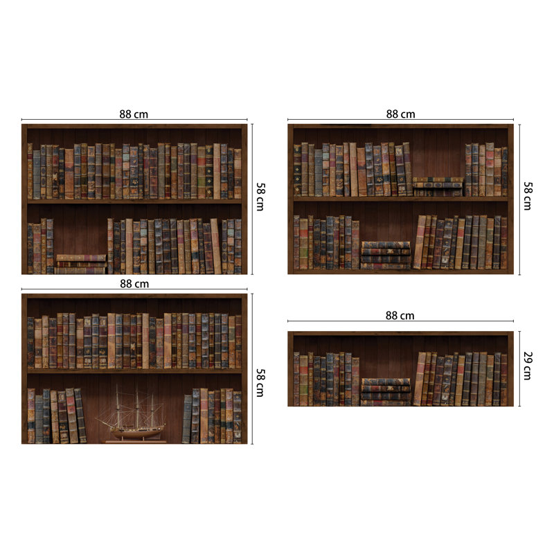 Winston Porter Bookshelf Door Decal & Reviews | Wayfair