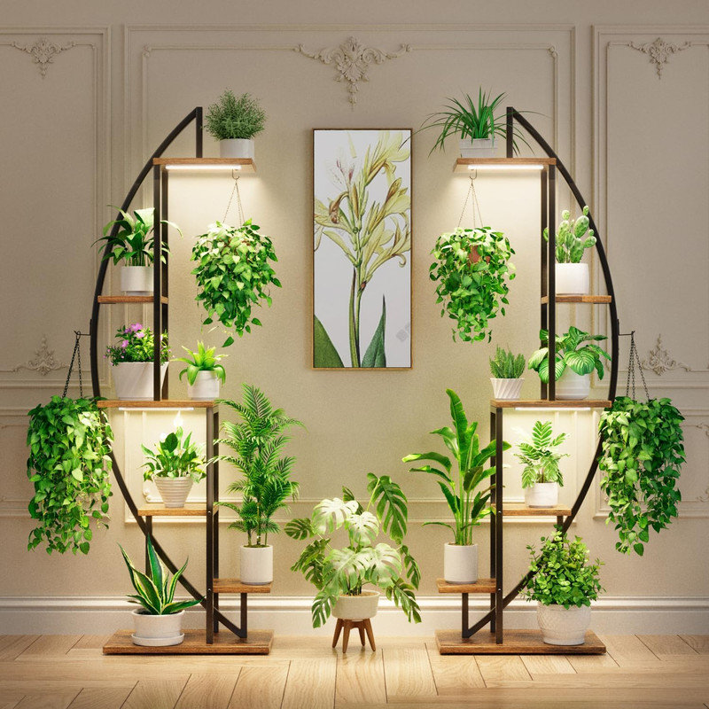 Fabhob Plant Stand Indoor with Grow Lights | Wayfair